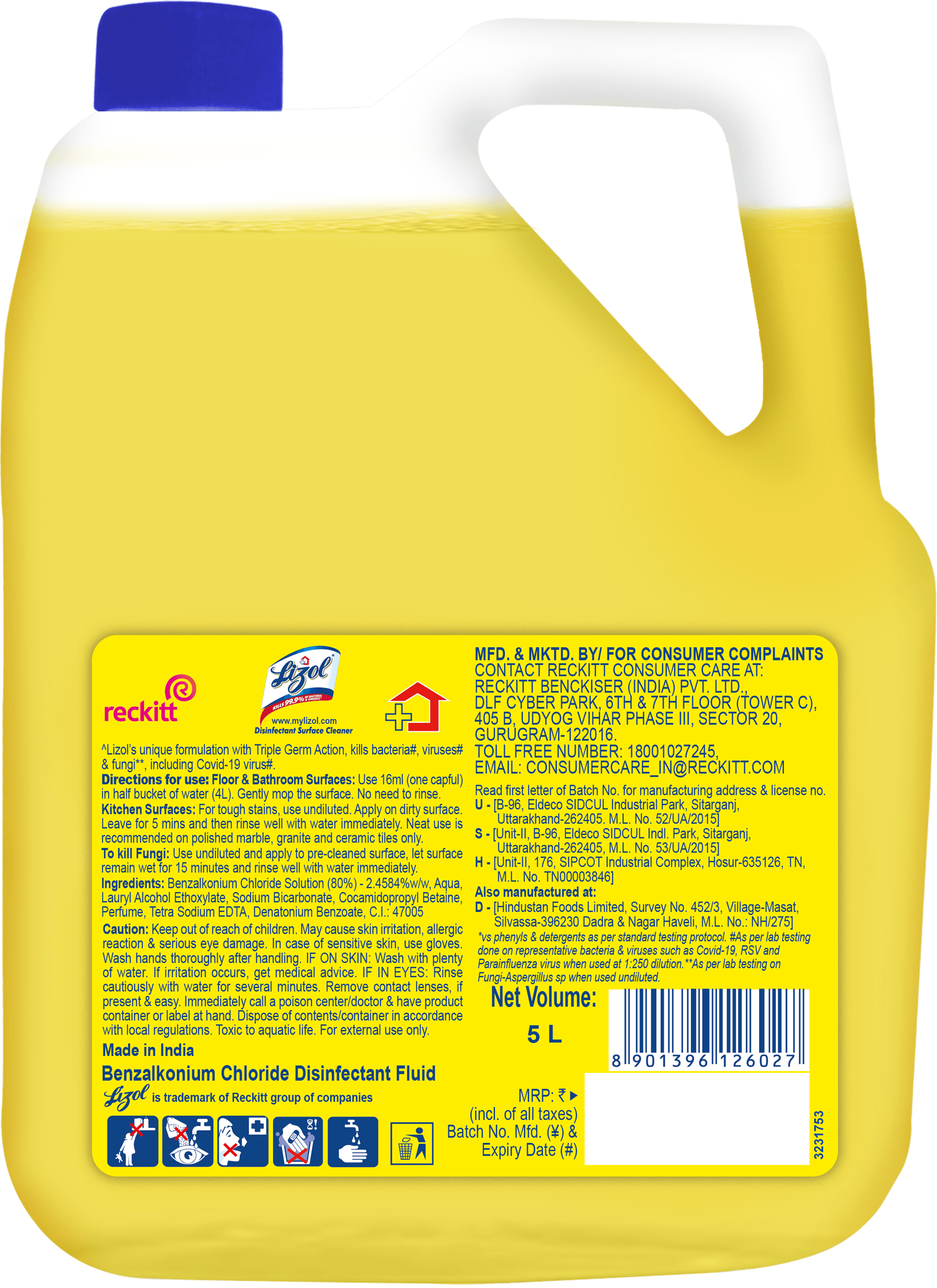 Lizol Disinfectant Surface Cleaner | Floor cleaner | Lizol